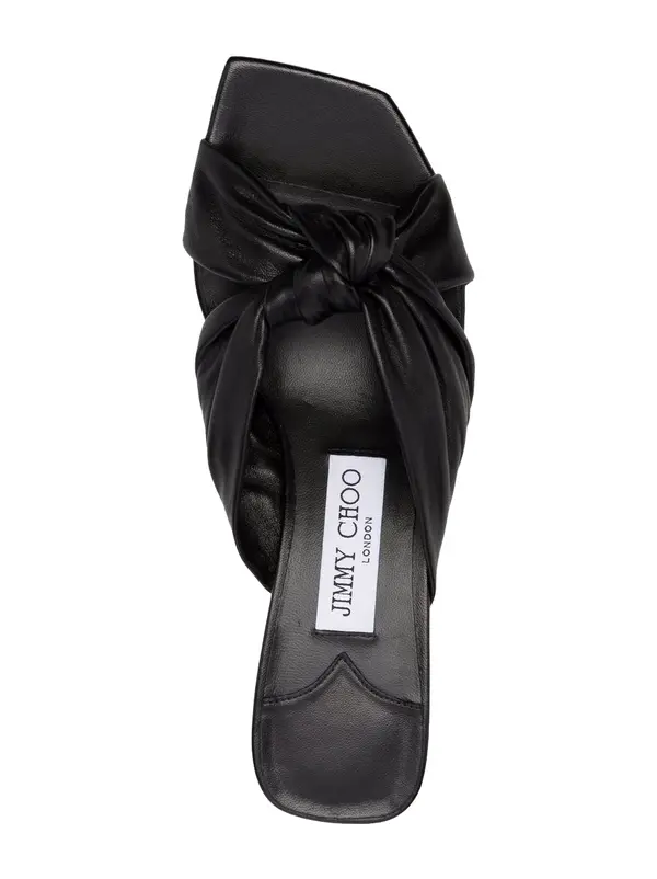 JIMMY CHOO 50mm Avenue Sandals - Black