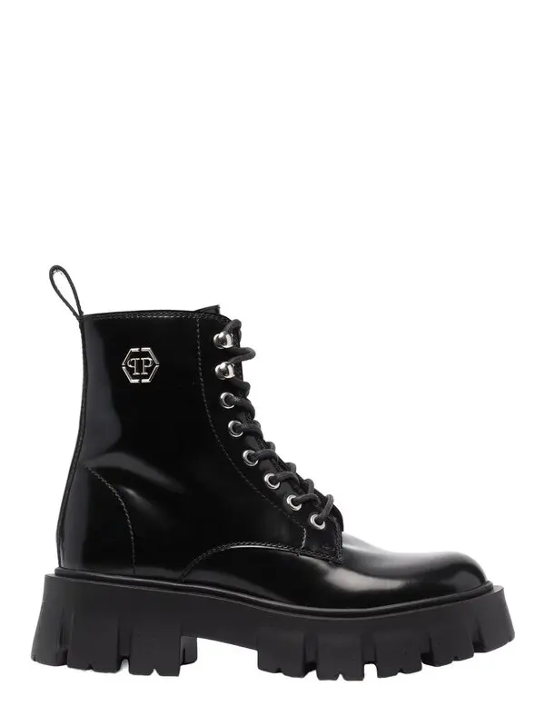 Philipp Plein Iconic Plein Ankle Boots - Black