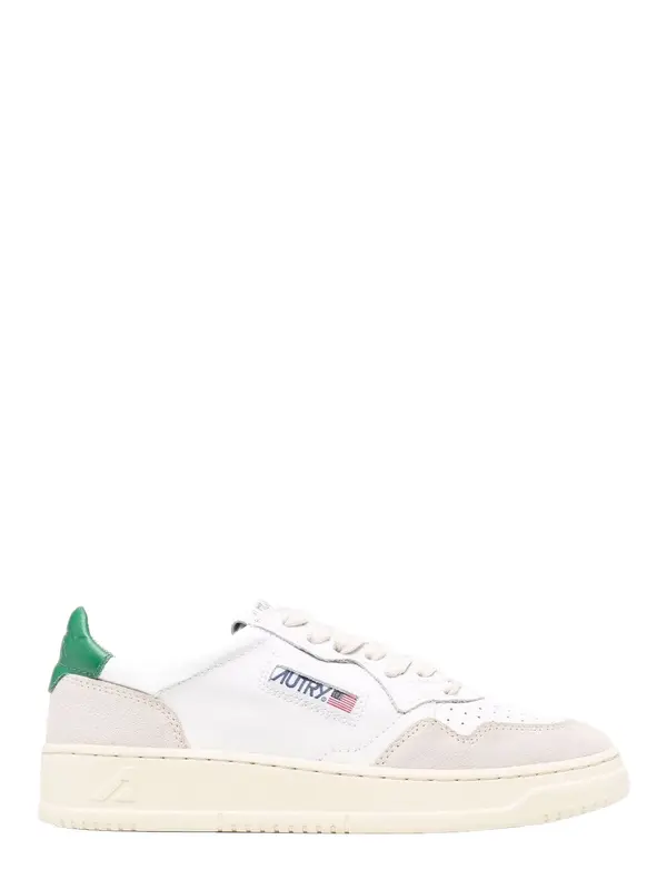 AUTRY Logo-patch Lace-up Sneakers - White