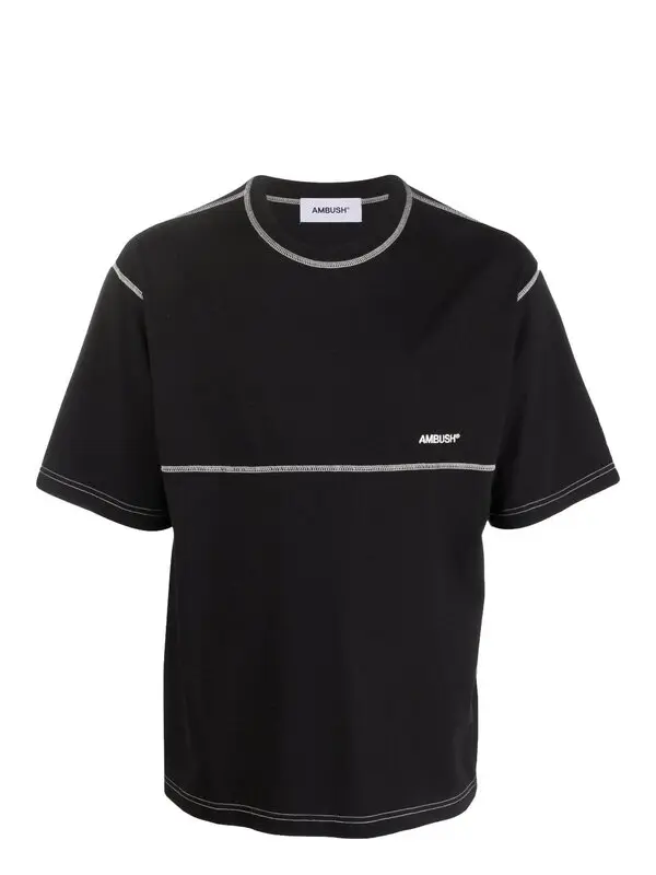 AMBUSH Logo-embroidered T-shirt - Black