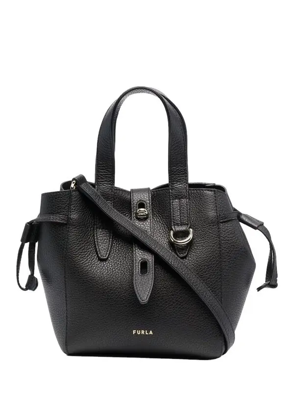 Furla Mini Leather Tote - Black