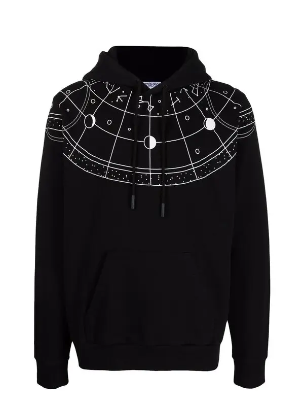 COUNTY OF MILAN Astral Cotton Hoodie - Black