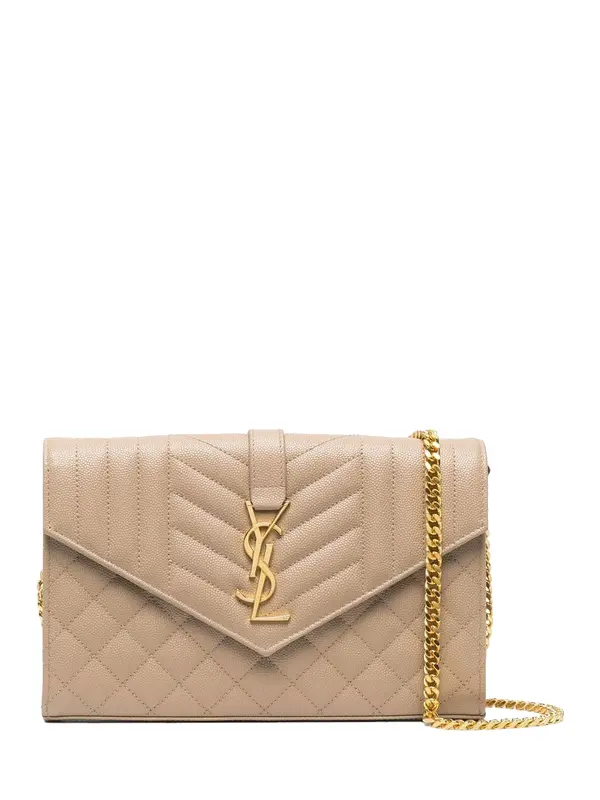 Saint Laurent Envelope Chain Bag - Neutrals