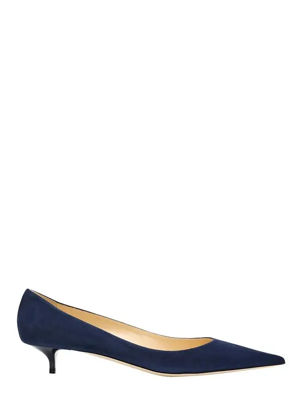 JIMMY CHOO Amelia Suede Pumps - Navy