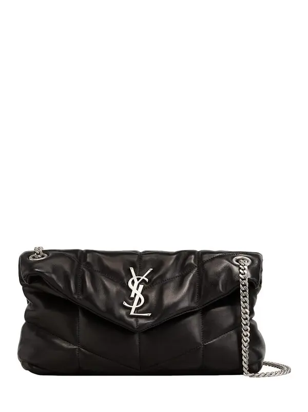Saint Laurent Puffer Shoulder Bag - Black