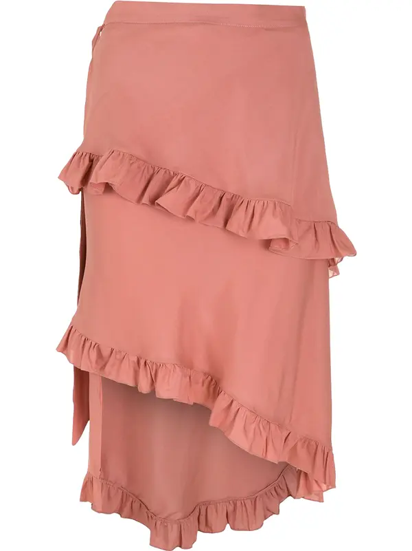 CLUBE BOSSA Feine Ruffled Skirt - Neutrals