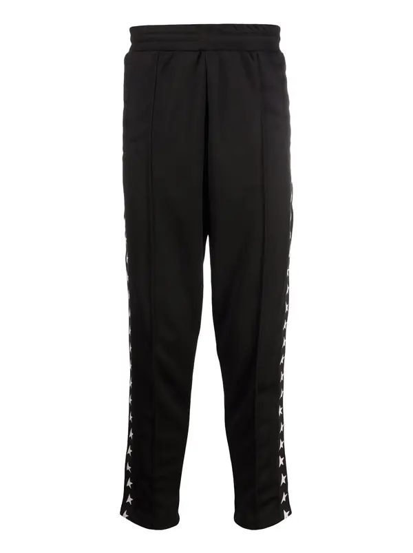 GOLDEN GOOSE Star-print Track Pants - Black