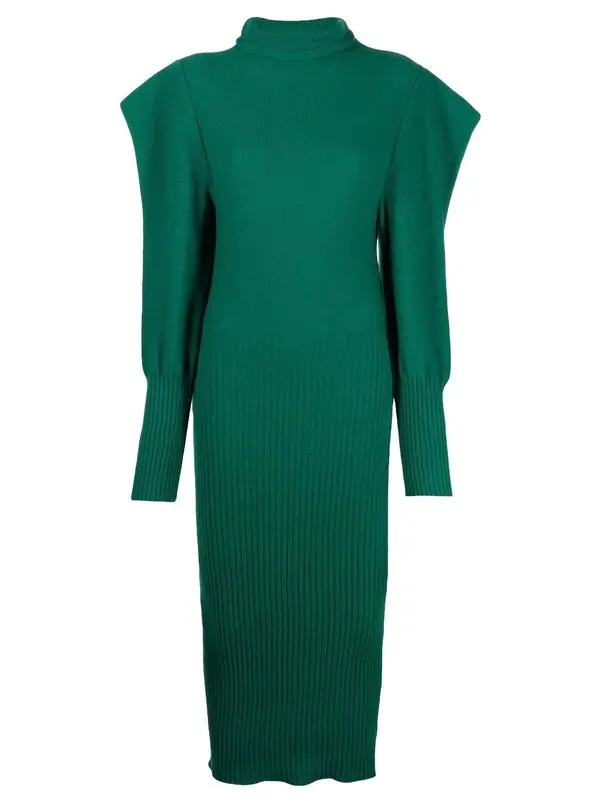 Philosophy Di Lorenzo Serafini Long-sleeve Knitted Dress - Green