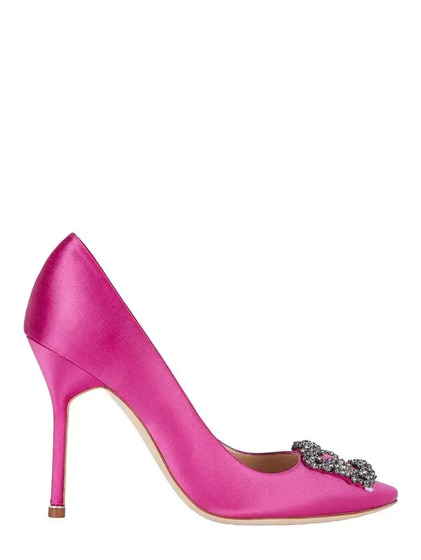 Manolo Blahnik Hangisi 105 Pumps - Fuchsia