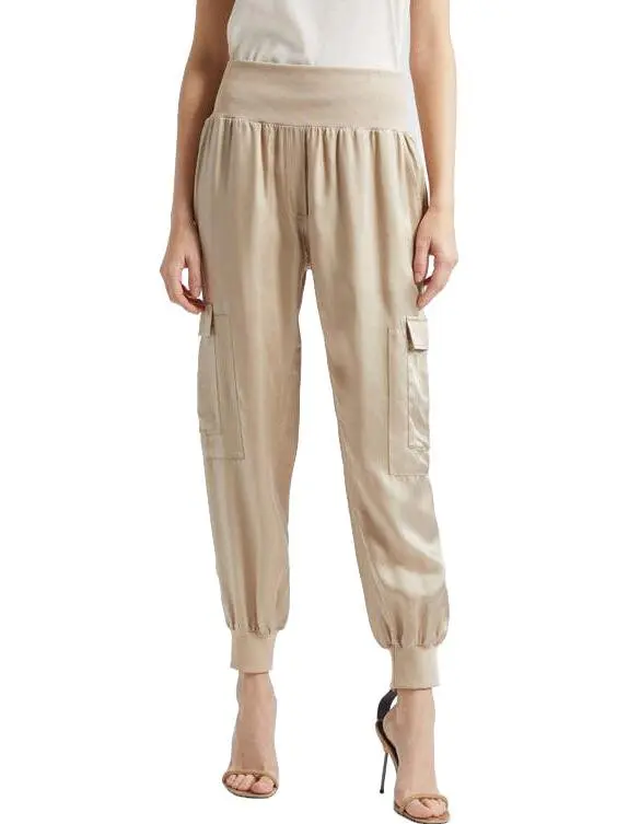 Cinq À Sept Giles Cropped Cargo Joggers - Khaki
