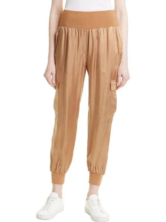 Cinq À Sept Giles Cropped Cargo Joggers - Sahara