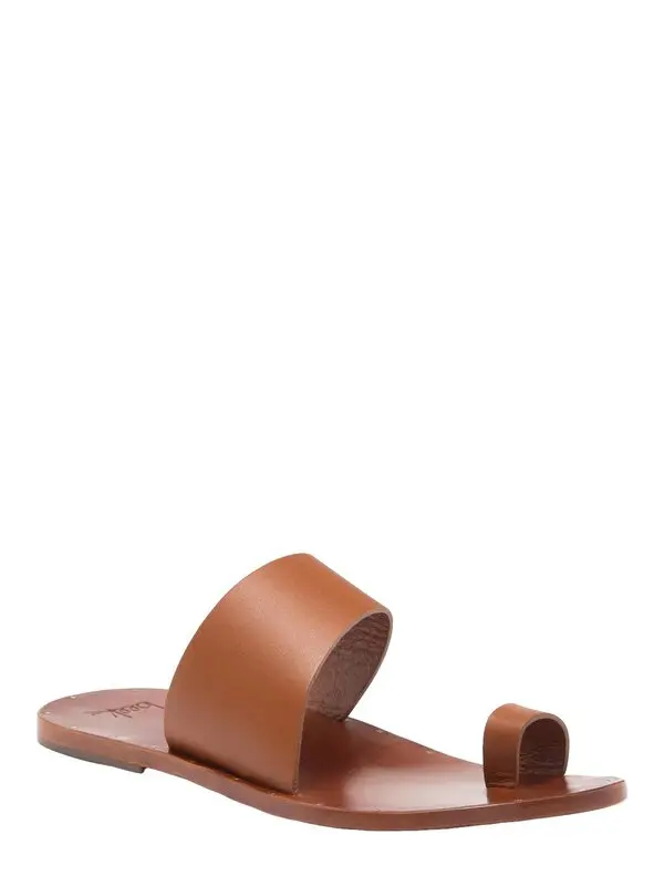 Beek Finch Leather Toe-ring Sandal - Tan