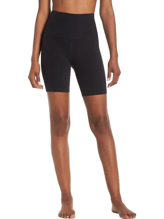 Beyond Yoga High Waisted Biker Shorts - Darkest Night