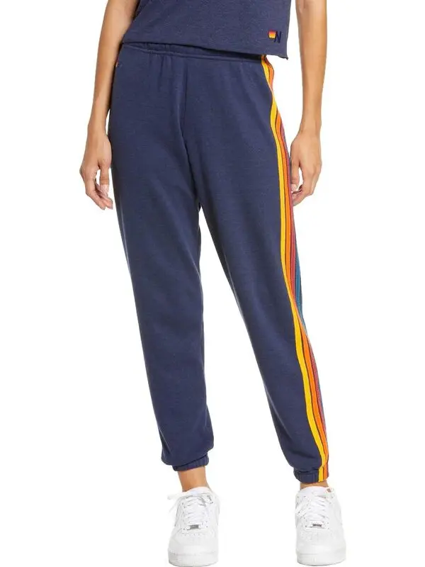 Aviator Nation Stripe Track Pants - Navy