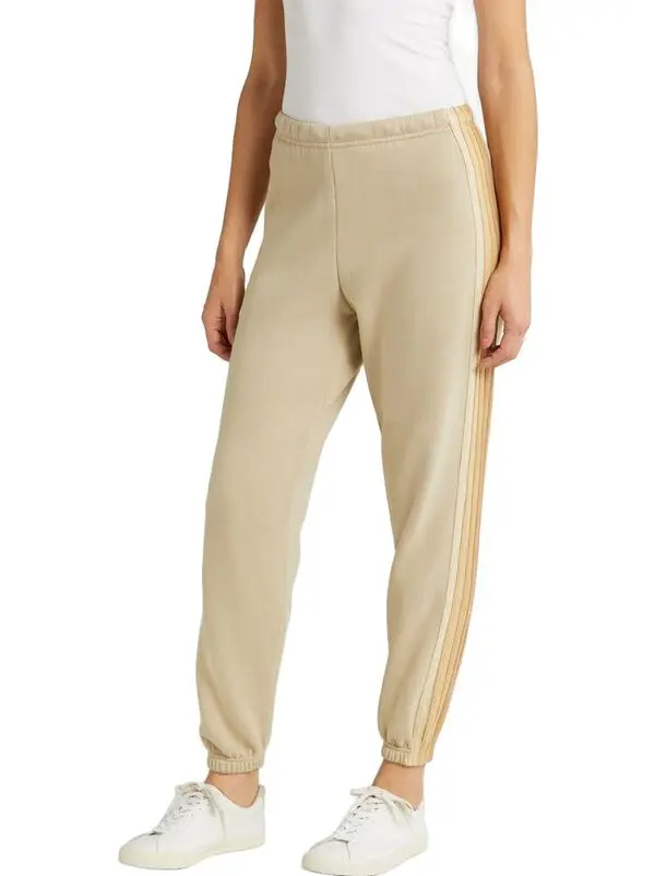 Aviator Nation Stripe Track Pants - Sand/ Tan