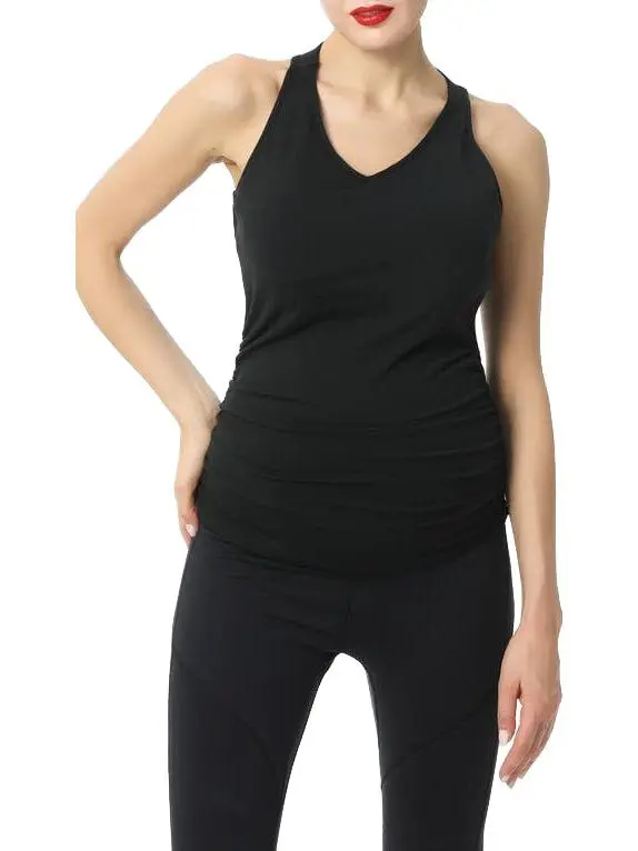 KIMI + KAI Rachel Maternity Performance Tank Top - Black