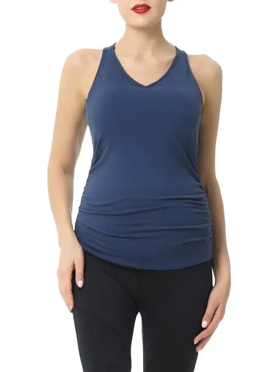 KIMI + KAI Rachel Maternity Performance Tank Top - Navy