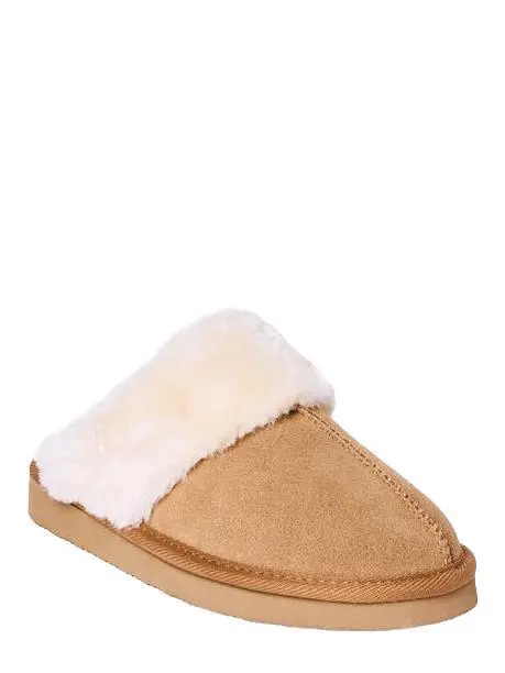Minnetonka Chesney Mule Slipper - Cinnamon