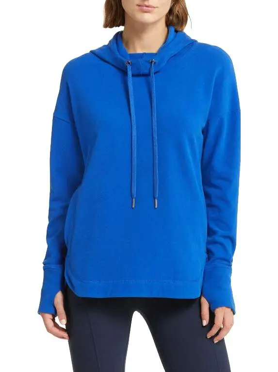 Sweaty Betty Escape Fleece Hoodie - Lightning Blue