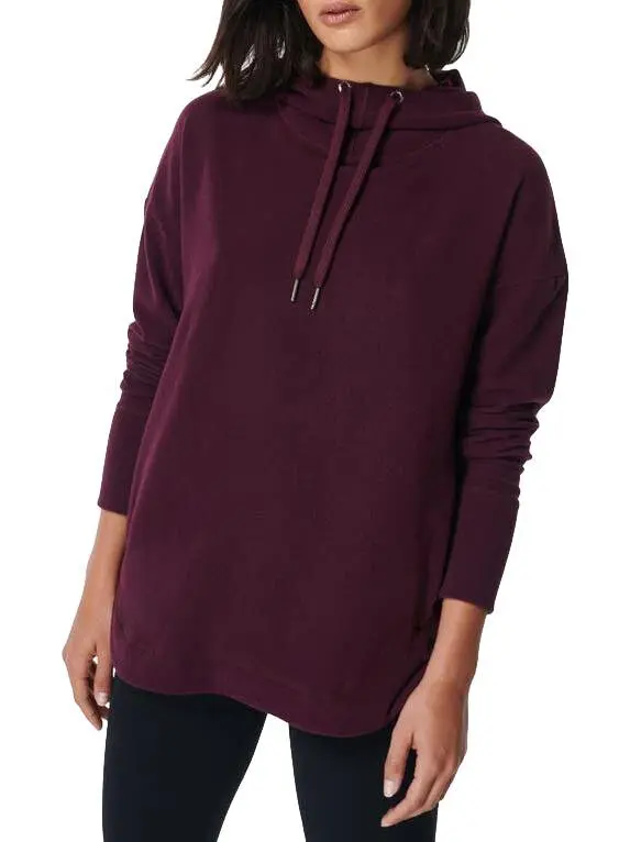 Sweaty Betty Escape Fleece Hoodie - Plum Red