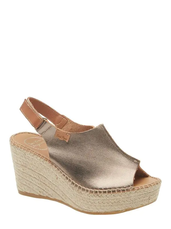 TONI PONS Lugano Espadrille Wedge Sandal - Bronze
