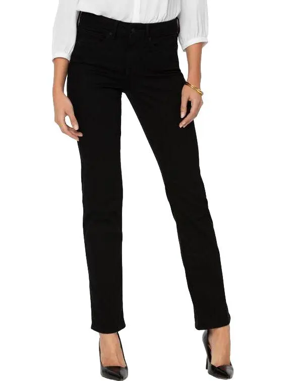 NYDJ Marilyn Straight Leg Jeans - Black
