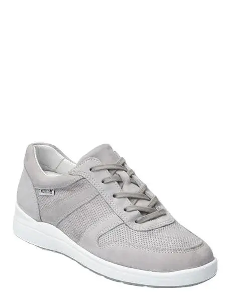 Mephisto Rebecca Perforated Sneaker - Light Grey