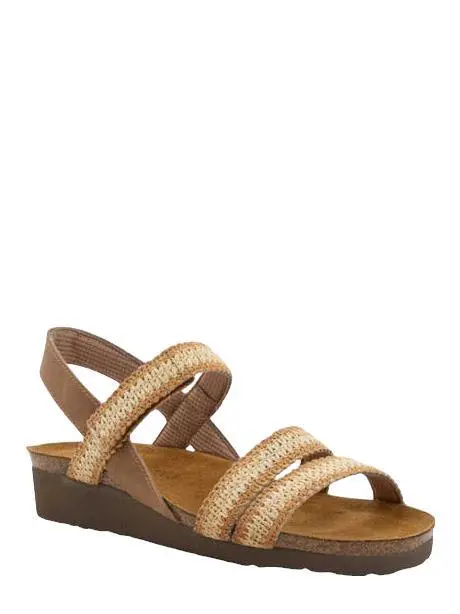 Naot Kayla Sandal - Latte Brown/raffia