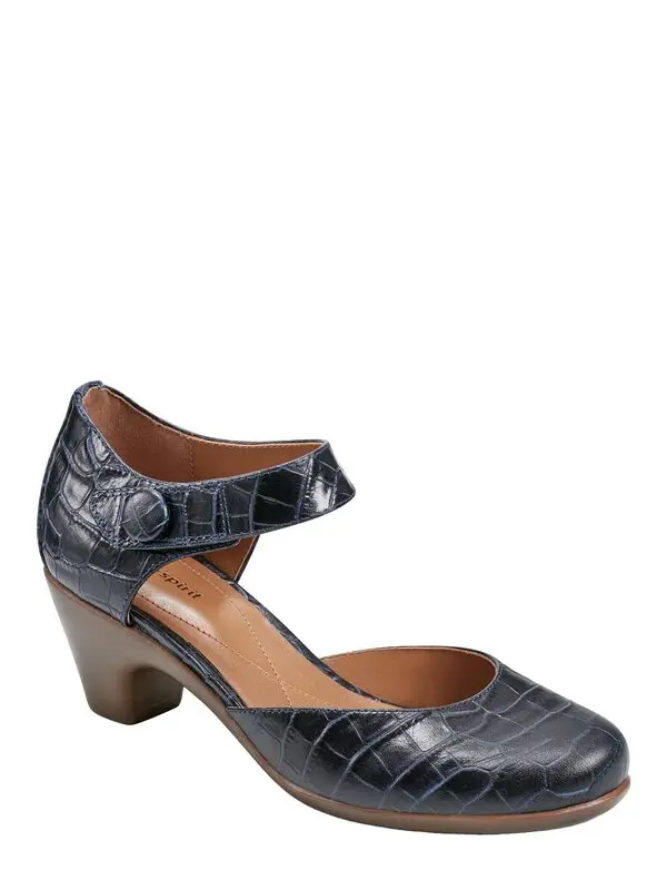 Easy Spirit Clarice Pump - Dark Blue Embossed