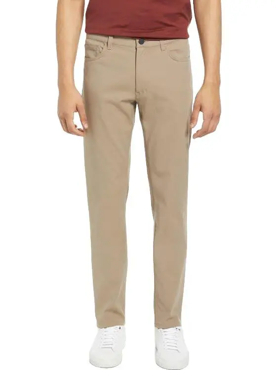 Theory Raffi Twill Straight Leg Pants - Bark - D01
