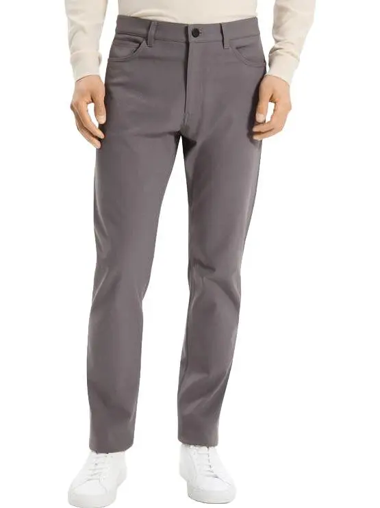 Theory Raffi Twill Straight Leg Pants - Carbon