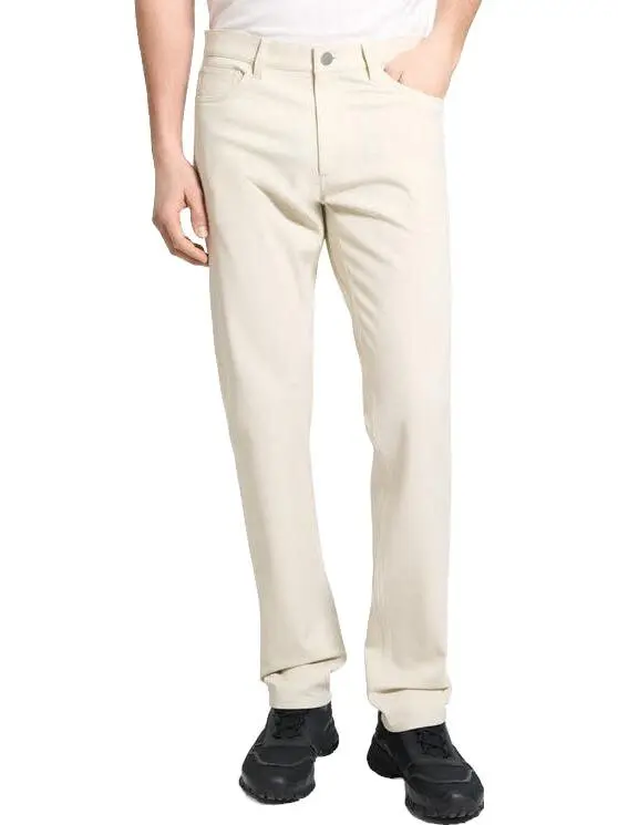 Theory Raffi Twill Straight Leg Pants - Oat Milk