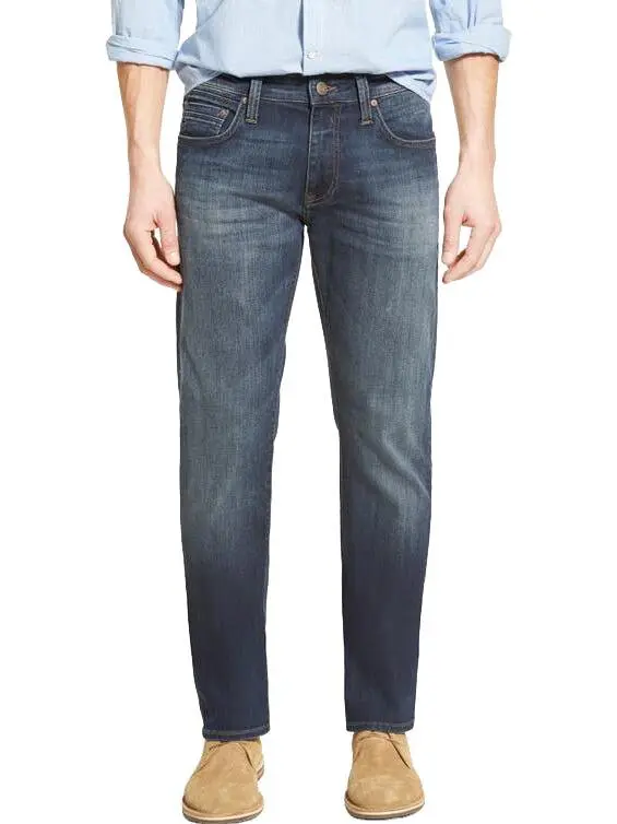 MAVI Zach Straight Leg Jeans - Dark Brushed Williamsburg