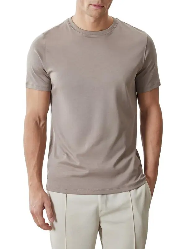 Robert Barakett Georgia Pima Cotton T-shirt - Ash Brown