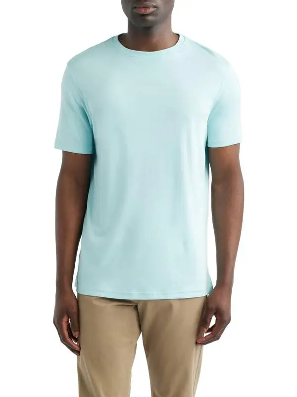 Robert Barakett Georgia Pima Cotton T-shirt - Bright Aqua