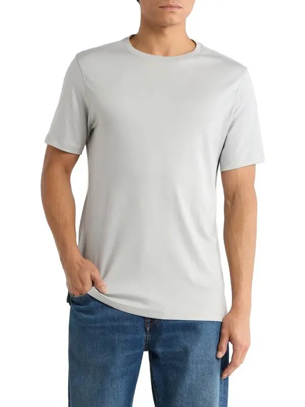 Robert Barakett Georgia Pima Cotton T-shirt - Dove Grey