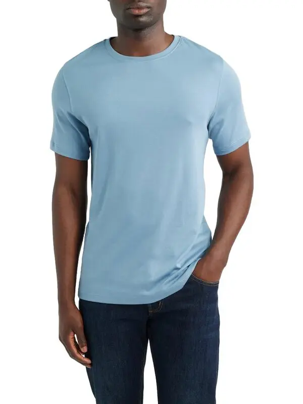 Robert Barakett Georgia Pima Cotton T-shirt - Heron Blue