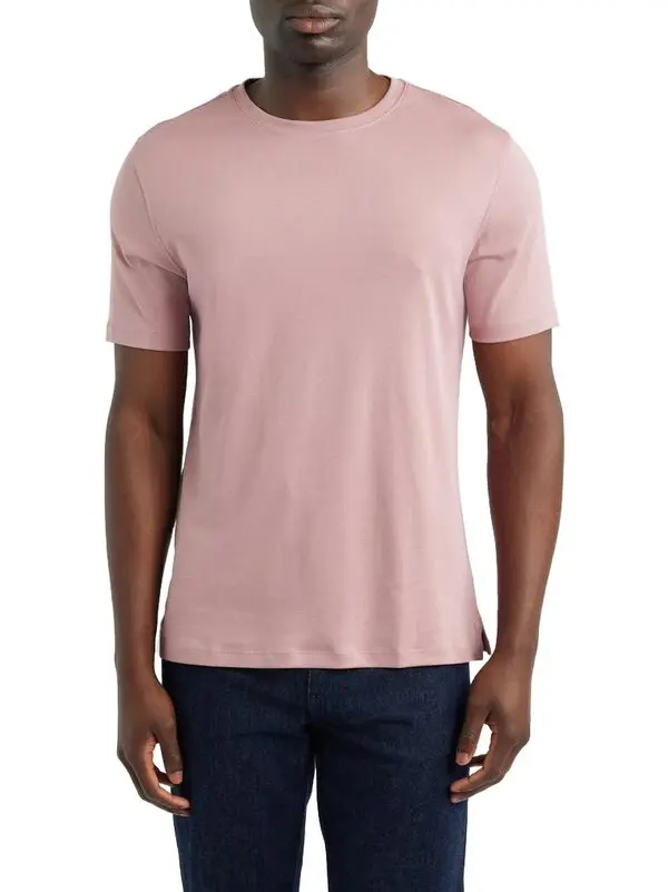 Robert Barakett Georgia Pima Cotton T-shirt - Raspberry Truffle