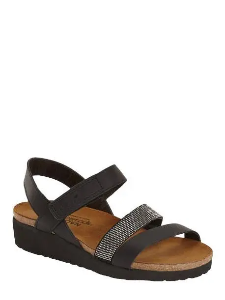 Naot Krista Sandal - Black Leather