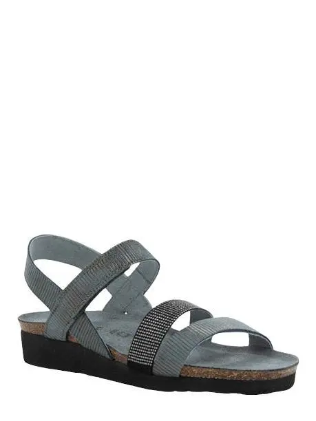 Naot Krista Sandal - Graphite Stripe/black