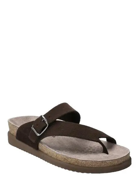 Mephisto Helen Toe-loop Sandal - Dark Brown