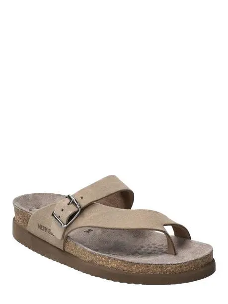 Mephisto Helen Toe-loop Sandal - Warm Grey