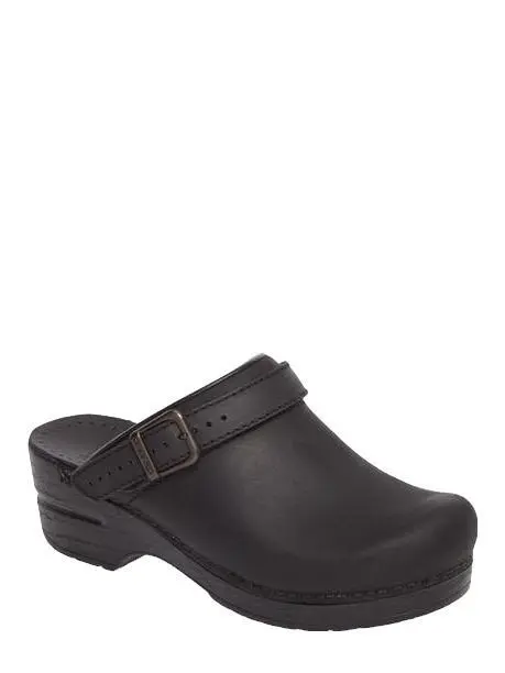 Dansko Ingrid Clog - Black Oiled Leather