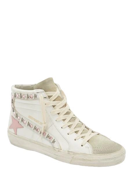 GOLDEN GOOSE Slide High-top Sneaker - White/ice/pink