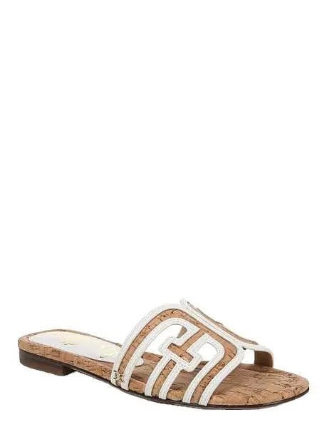 Sam Edelman Bay Cutout Slide Sandal - Natural