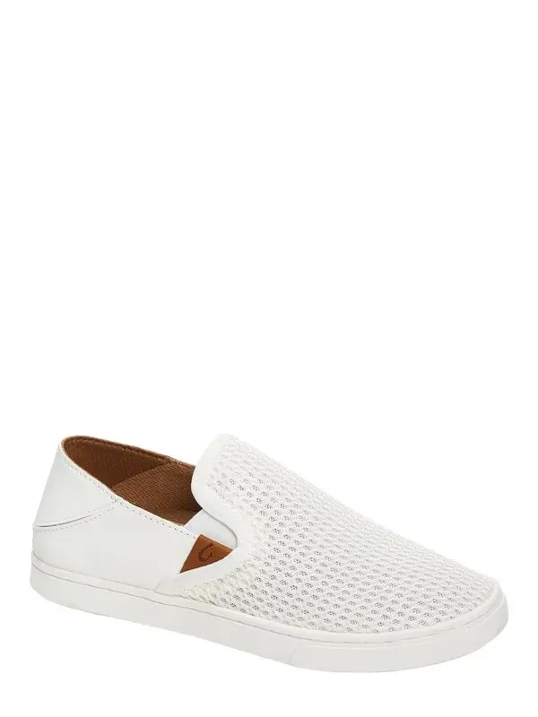 Olukai Pehuea Slip-on Sneaker - Bright White / Bright White
