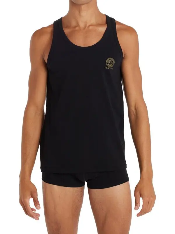 Versace Medusa Head Logo Tank - Black