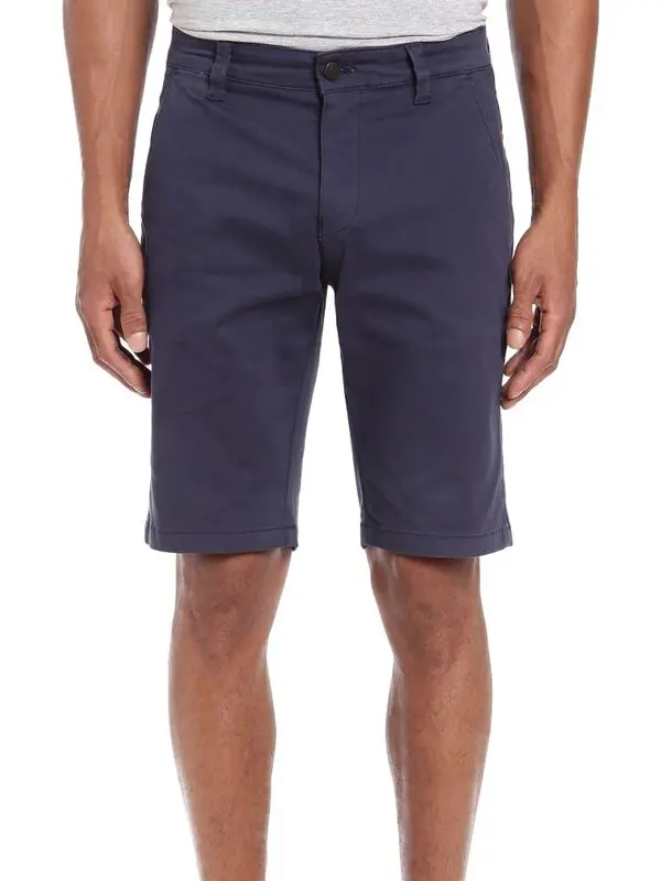 MAVI Jacob Slim Fit Chino Shorts - Dark Navy Sateen Twill