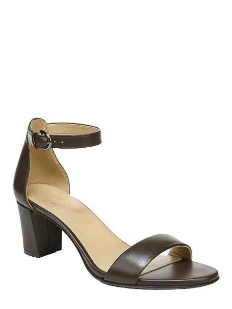 Naturalizer True Colors Vera Ankle Strap Sandal - Espresso Leather