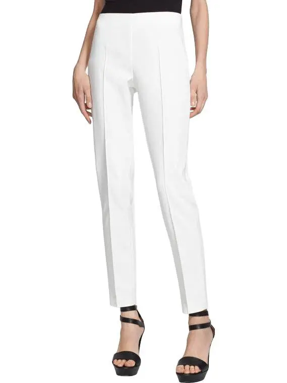Akris Melissa Slim Techno Cotton-blend Trousers - Off White
